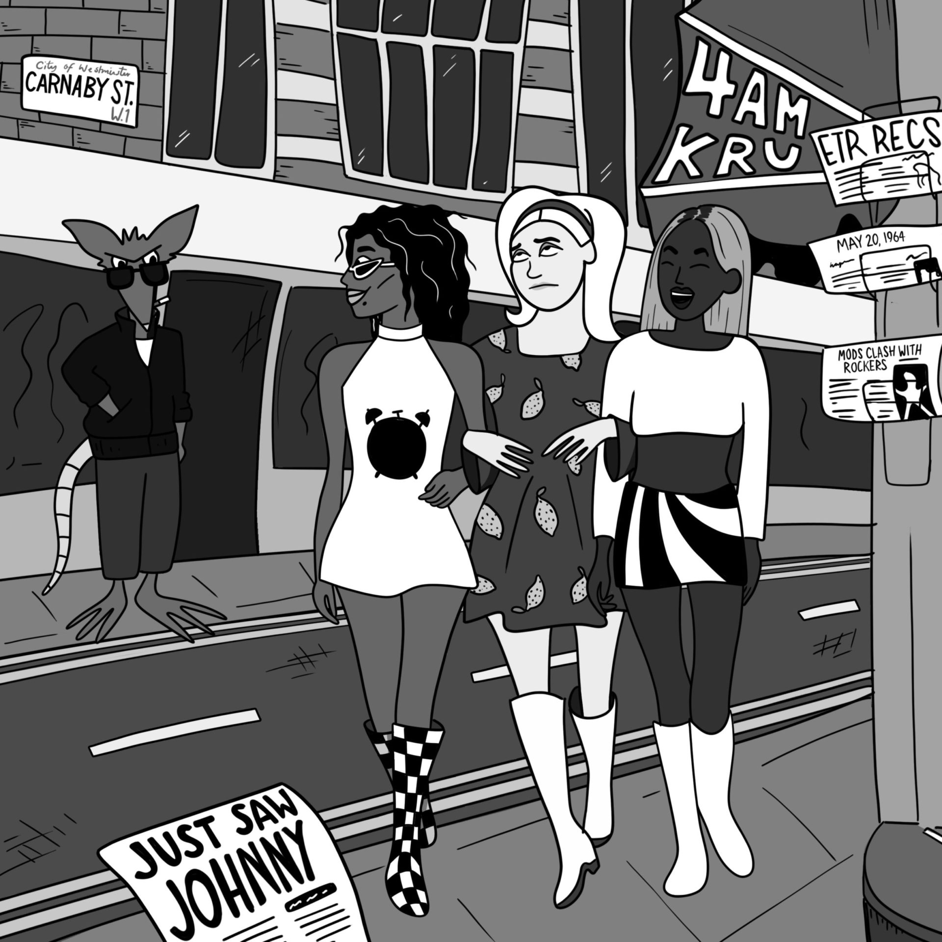 4am Kru – Just Saw Johnny - Palms Out Sounds